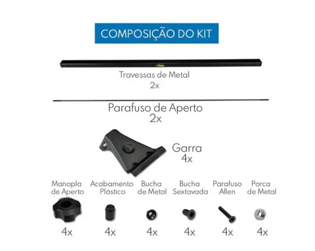 RACK FOX 4 PORTAS .../2016 FIXACAO PORTA 922